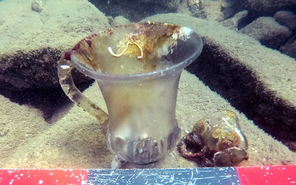 Underwater archaeologists discover 112 centuries-old glass vessels near ...