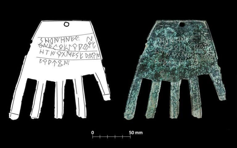 2,100-year-old bronze hand unveils oldest and longest Vasconic script ...