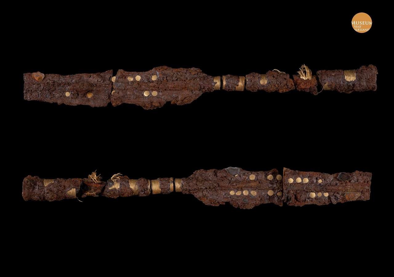 Denmark’s earliest iron weapons discovered: gold-plated lances ...