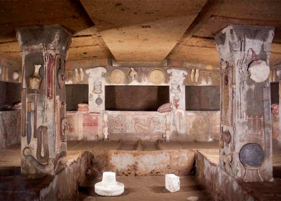 Intact 7th century Etruscan tomb discovered in San Giuliano necropolis ...