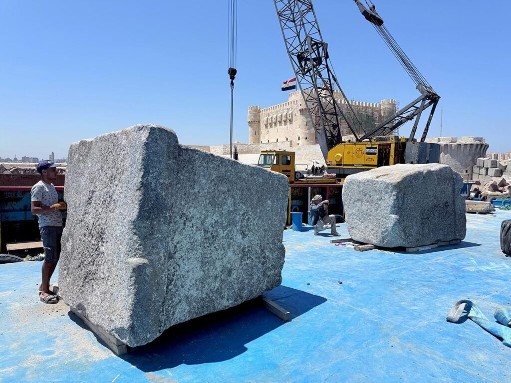 Lighthouse of Alexandria rises again as 22 massive blocks resurface ...