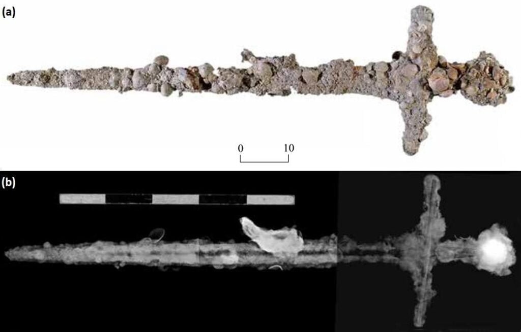 Crusader sword found in Mediterranean was bent, possibly in battle ...