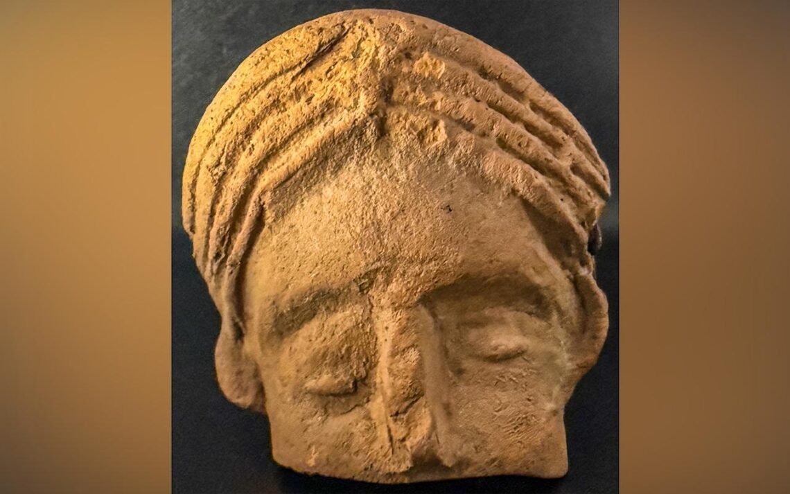 Rare 3rd century terracotta female head discovered at Magna Roman Fort ...