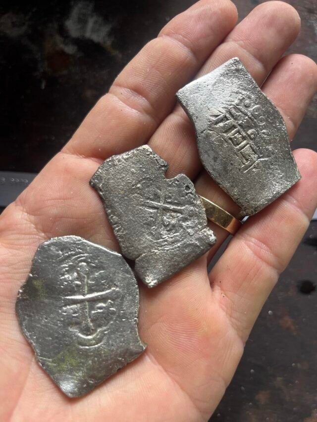 Over 1,000 silver and gold coins recovered from the legendary 1715 ...