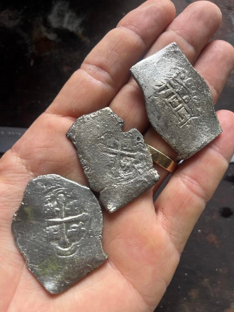 Over 1,000 silver and gold coins recovered from the legendary 1715 ...